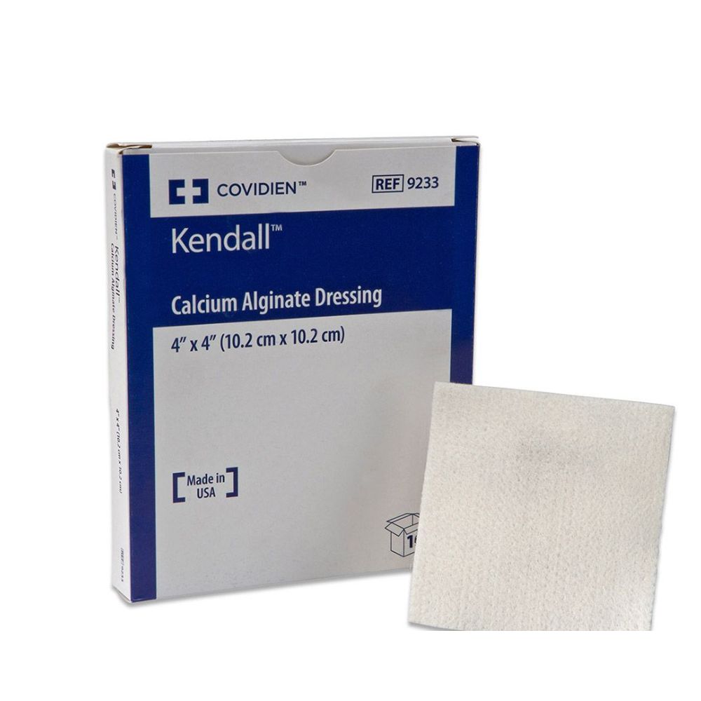 Kendall Curasorb Calcium Alginate Dressing, Sterile, Minimal Shrinkage ...