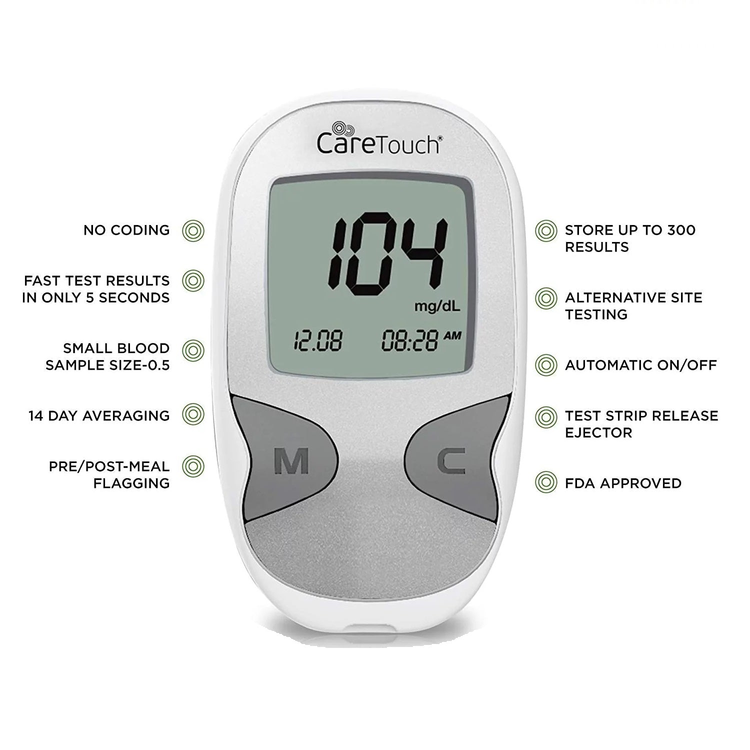 Care Touch Blood Glucose Test Strips / Meter / Monitoring Kit ...